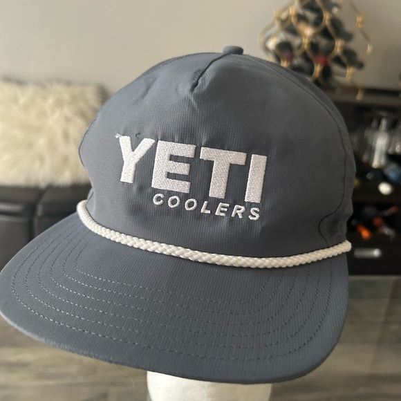 Yeti | Accessories | Yeti Coolers Cap Boat Fish Camp Spell Out Script ...